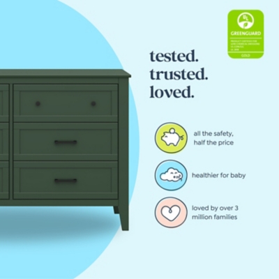 Click here for daVinci Beau 18 6 Drawer Dresser  Forest Green prices