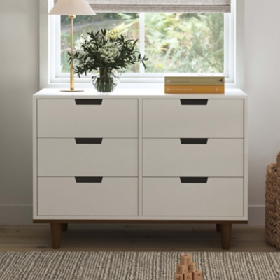 Click here for daVinci Marley 19 6 Drawer Dresser  White/Walnut prices