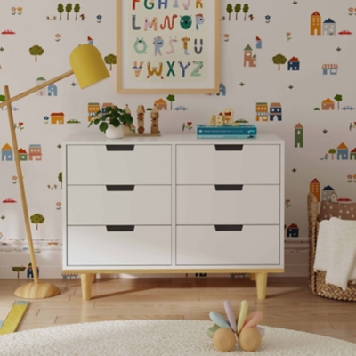 Click here for daVinci Marley 19 6 Drawer Dresser  White/Natural prices