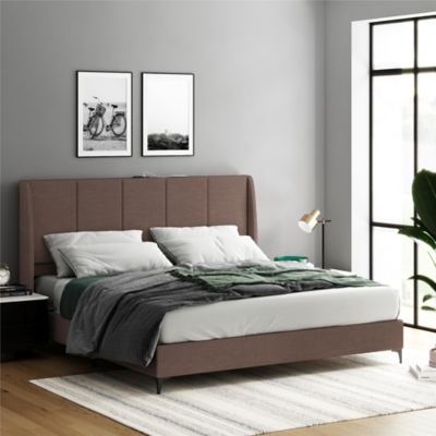 Click here for Atwater Living Korina King Upholstered Bed with US... prices