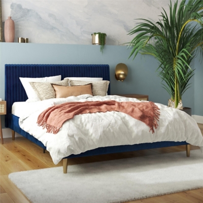 Click here for Mr. Kate Daphne Full Upholstered Bed with Vertical... prices