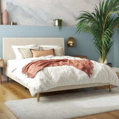 Click here for Mr. Kate Daphne Queen Upholstered Bed with Vertica... prices