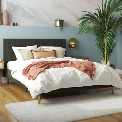 Click here for Mr. Kate Daphne Queen Upholstered Bed with Vertica... prices