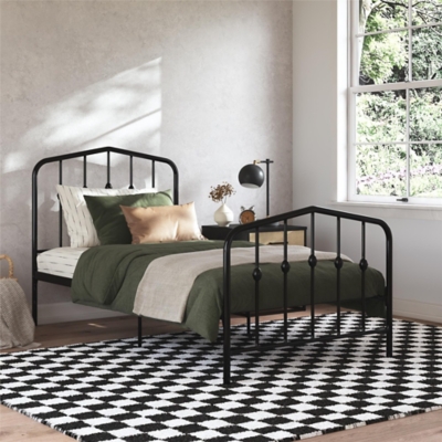Click here for Novogratz Bushwick Twin Metal Platform Bed  Black prices