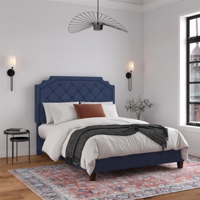 Click here for Novogratz Eloise Queen Upholstered Platform Bed wi... prices