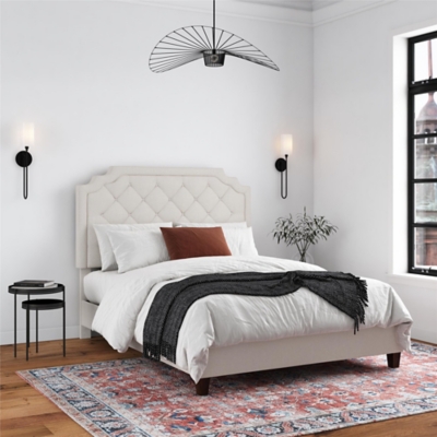 Click here for Novogratz Eloise Queen Upholstered Platform Bed wi... prices