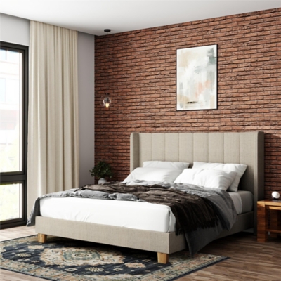Click here for RealRooms Nadege King Platform Bed with Tufting  S... prices