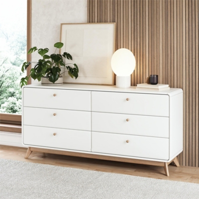 Click here for Ren Home Leva 6 Drawer Dresser  White prices