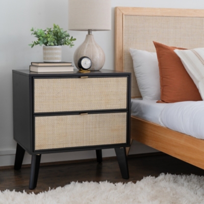 Click here for Linon Mila 25 2 Drawer Nightstand  Black prices