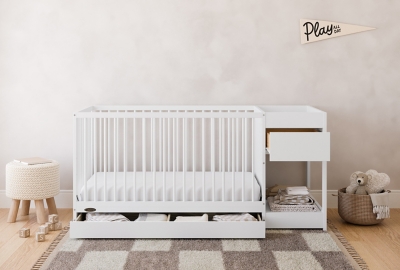 Click here for Graco Teddi 5-in-1 Convertible Crib and Changer wi... prices