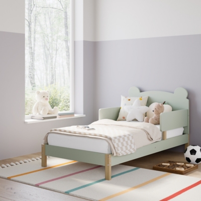 Click here for Storkcraft Teddy Bear Toddler Platform Bed  Sage/D... prices