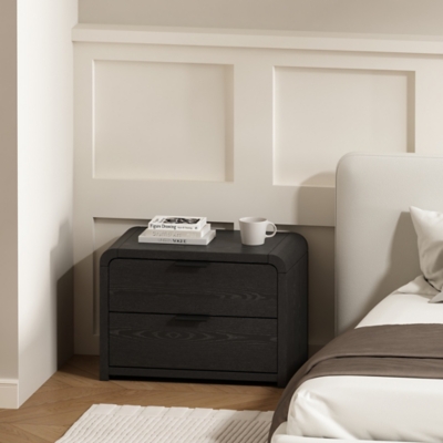 Click here for Manhattan Comfort Grace 28 2 Drawer Nightstand  Bl... prices