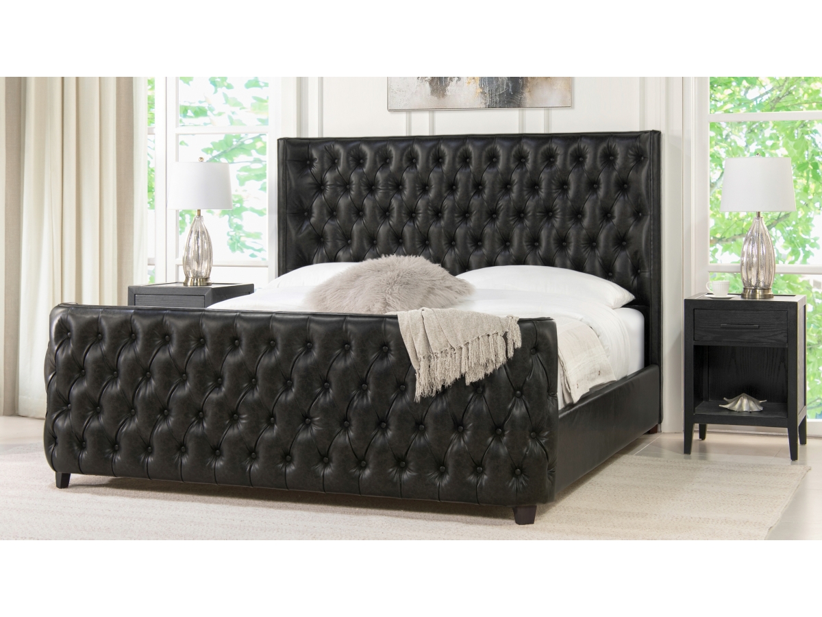 Jennifer Taylor Brooklyn King Tufted Panel Bed