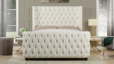 Click here for Jennifer Taylor Brooklyn Queen Tufted Panel Bed  A... prices