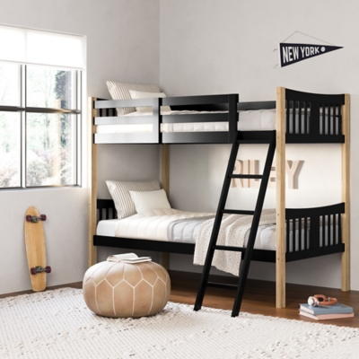 Click here for Storkcraft Caribou Twin-over-Twin Bunk Bed  Black/... prices