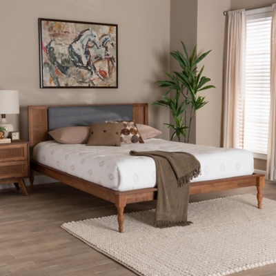 Click here for Baxton Studio Eliseo King Panel Platform Bed  Dark... prices