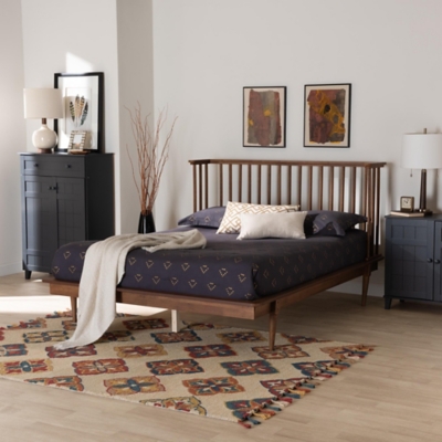 Click here for Baxton Studio Flint Queen Panel Platform Bed  Ash... prices