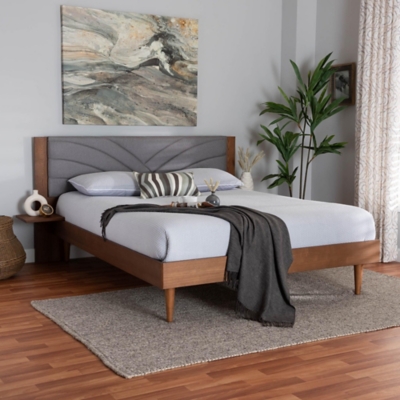 Click here for Baxton Studio Hemera Queen Panel Platform Bed  Gra... prices