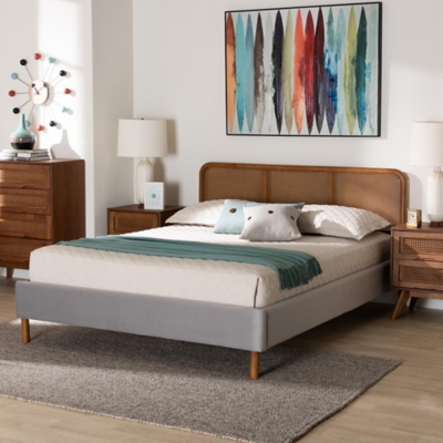Click here for Baxton Studio Rosita Queen Panel Platform Bed  Lig... prices