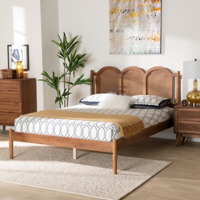 Click here for Baxton Studio Thatcher Queen Panel Platform Bed  W... prices