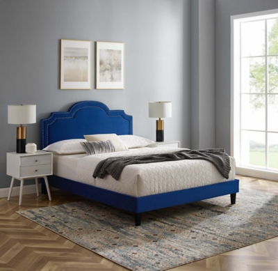 Click here for Modway Aviana King Bed  Navy prices