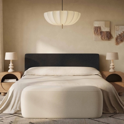 Click here for TOV Furniture Isla Queen Panel Bed  Black prices