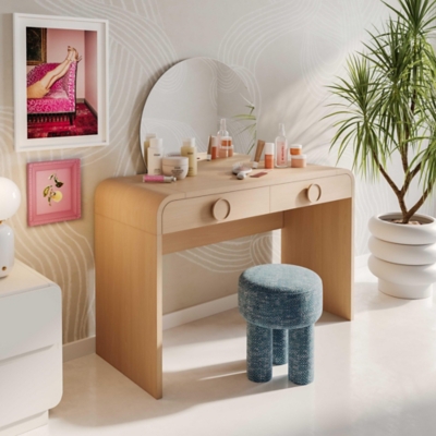 Click here for Tov Furniture Moonrise 2 Drawer Vanity Desk  Natur... prices