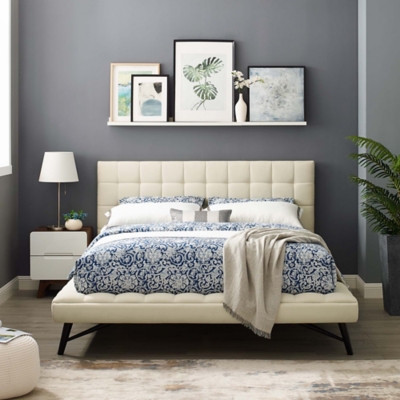 Click here for Modway Julia Queen Platform Bed  Ivory prices