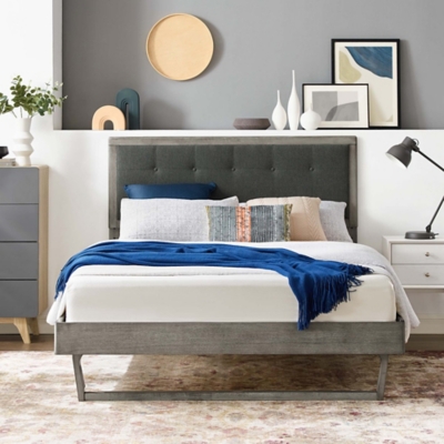Click here for Modway Willow Queen Platform Bed With Angular Fram... prices