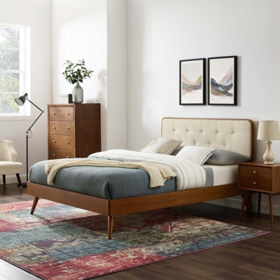 Click here for Modway Bridgette Queen Platform Bed With Splayed L... prices