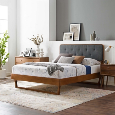 Click here for Modway Bridgette King Platform Bed With Angular Fr... prices