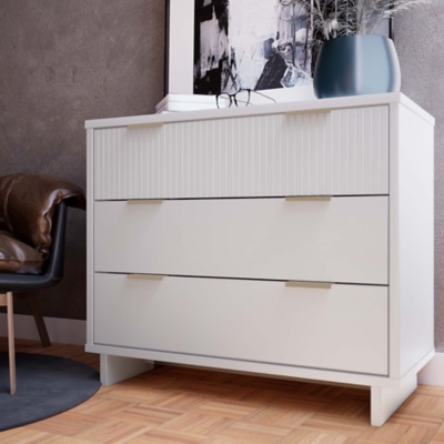 Click here for Manhattan Comfort Standard 38 3 Drawer Dresser  Wh... prices