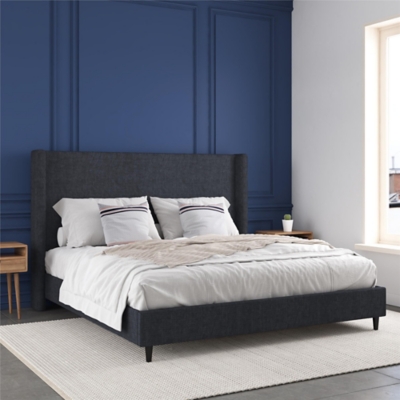 Click here for Atwater Living Enid King Upholstered Platform Bed... prices