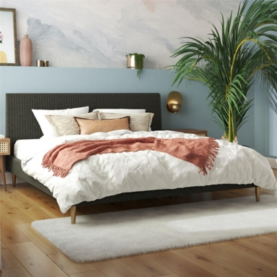 Click here for Mr. Kate Daphne King Upholstered Bed with Vertical... prices