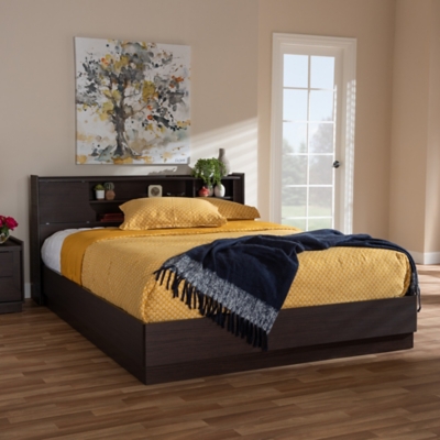 Click here for Baxton Studio Larsine Queen Platform Bed With Stor... prices