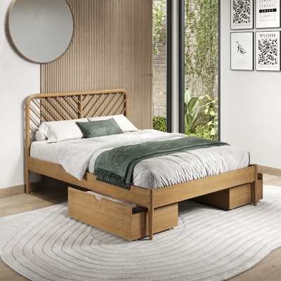 Click here for Donco Trading Diagonal Round Full Platform Bed wit... prices