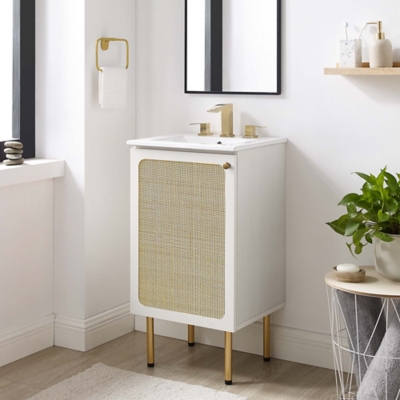 Click here for Modway Chaucer 18 Bathroom Vanity  White prices