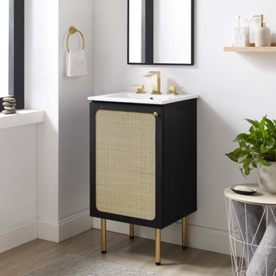 Click here for Modway Chaucer 18 Bathroom Vanity  Black/White prices