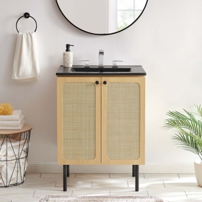 Click here for Modway Chaucer 25 Bathroom Vanity  Oak/Black prices