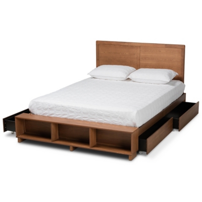 Baxton Studio Tamsin Transitional Ash Walnut Wood Full Size 4-Drawer ...