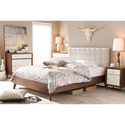 Alinia Queen Upholstered Platform Bed | Ashley
