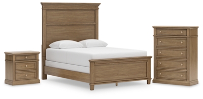 Click here for Mylarken Queen Panel Bed with Chest and Nightstand... prices