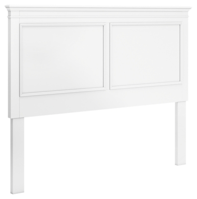 Click here for Fortman Queen Panel Headboard  White prices