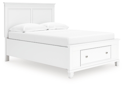 Click here for Fortman Full Panel Storage Bed  White prices