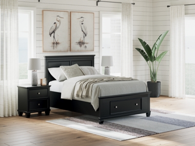 Click here for Lanolee Full Panel Storage Bed  Black prices
