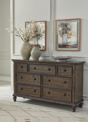 Click here for Veramond 7 Drawer Dresser  Dark Brown prices