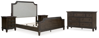 Click here for Veramond California King Upholstered Panel Bed wit... prices