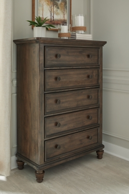 Click here for Veramond 5 Drawer Chest of Drawers  Dark Brown prices