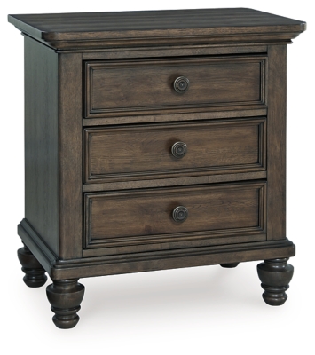 Veramond 28" 3 Drawer Charging Nightstand | Ashley