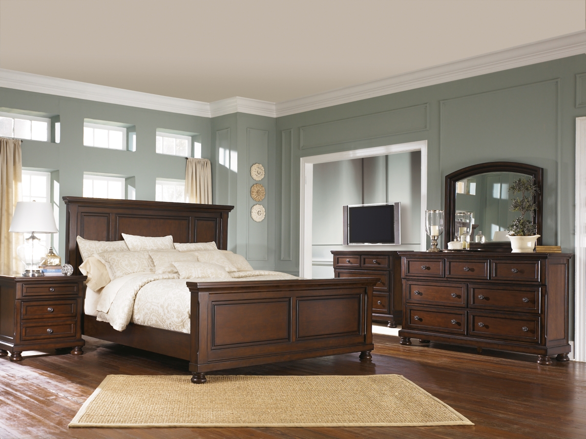Ashley furniture mirrored nightstand store